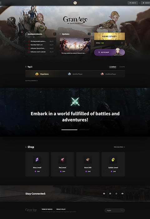 Mu Online Game Website Templates and best DMN CMS themes | Templstock.com