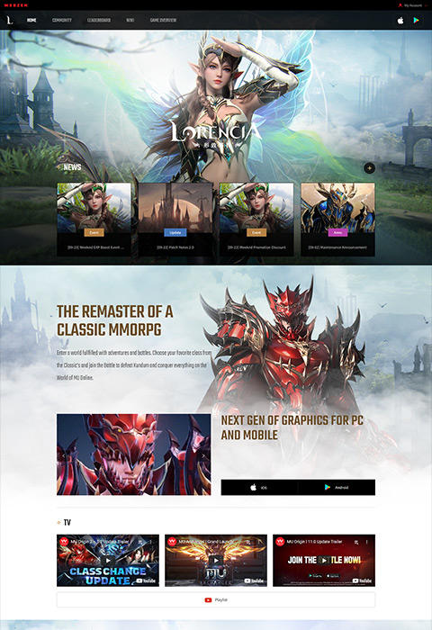 Mu Online Game Website Templates and best DMN CMS themes | Templstock.com