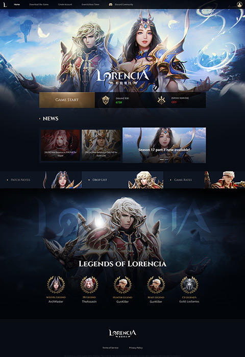 Mu Online Game Website Templates and best DMN CMS themes | Templstock.com
