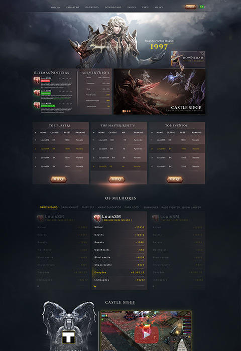 Mu Online Game Website Templates and best DMN CMS themes | Templstock.com