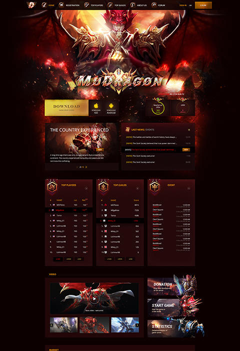 Mu Online Game Website Templates and best DMN CMS themes | Templstock.com