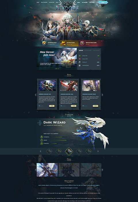 Mu Online Game Website Templates and best DMN CMS themes | Templstock.com