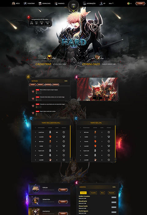 Mu Online Game Website Templates and best DMN CMS themes | Templstock.com