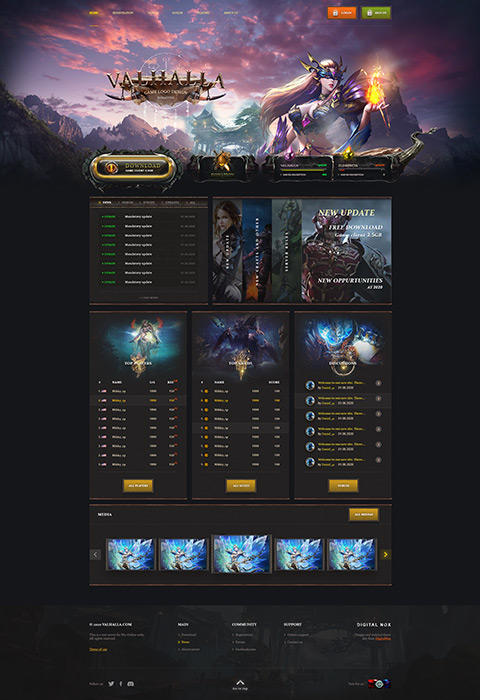 Mu Online Game Website Templates and best DMN CMS themes | Templstock.com